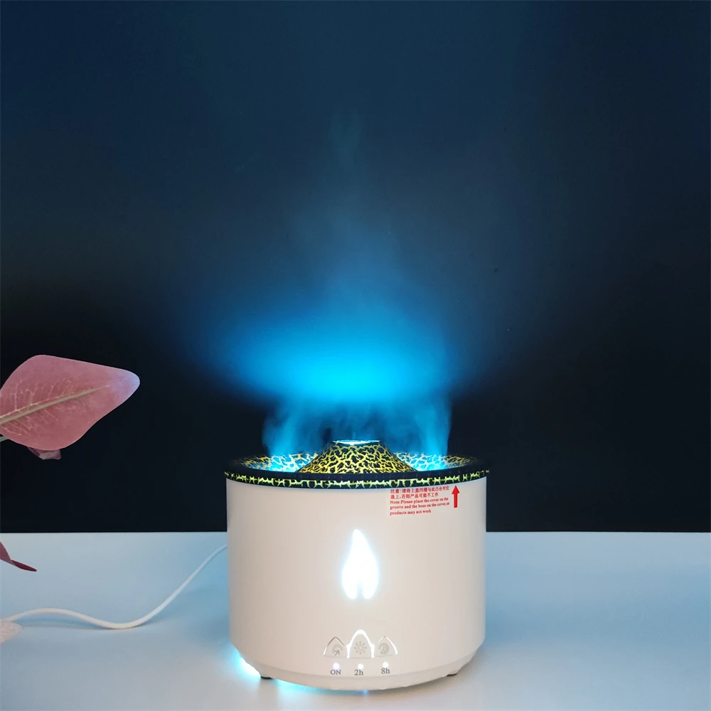 Volcanic Jellyfish Flame Aroma Humidifier - 360ml Portable