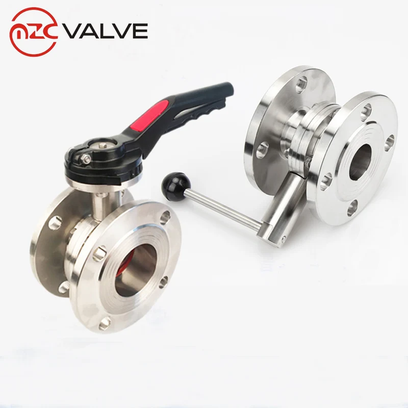 Sanitary Stainless Steel Hygienic Tri Clamp Butterfly Valve