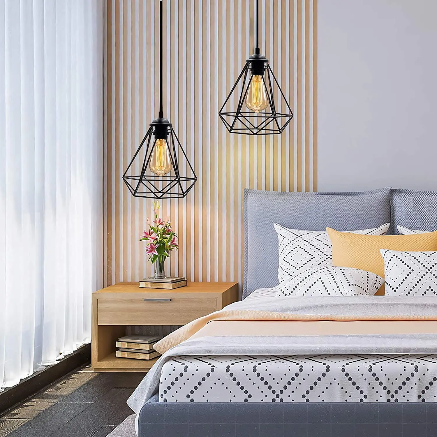 Diy Mini Pendant Lamp Retro Socket Pendant Lamp Bracket,Black Cord ...