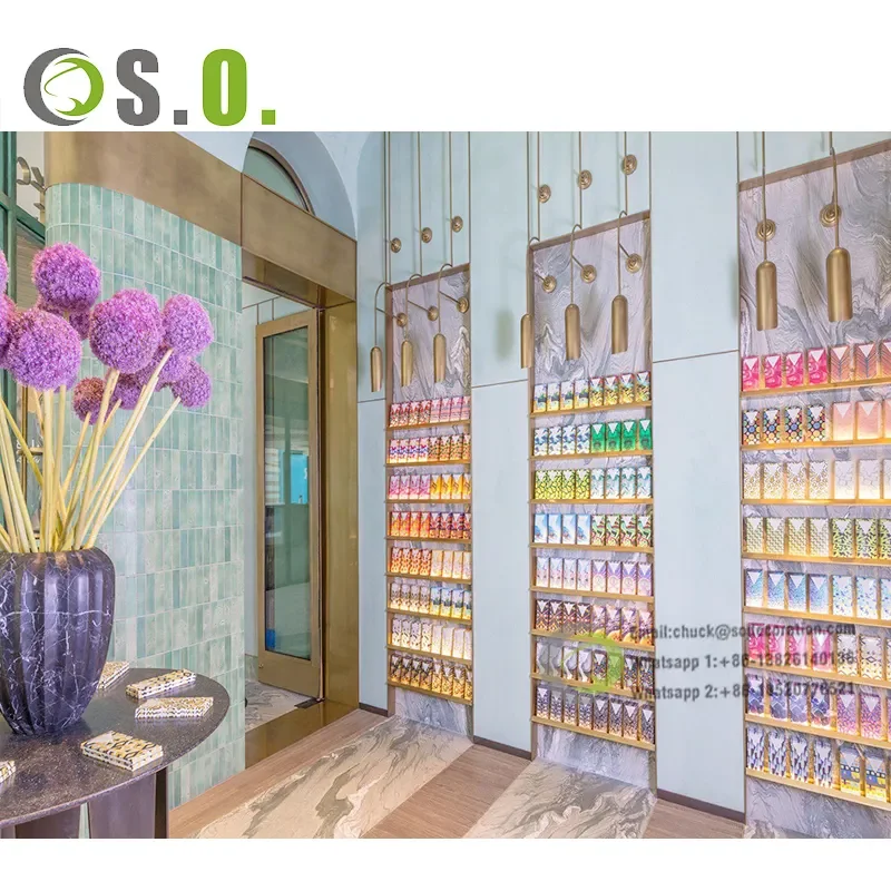 Shopping Mall Chocolate Furniture Shop Interior Design Display Cabinet ...