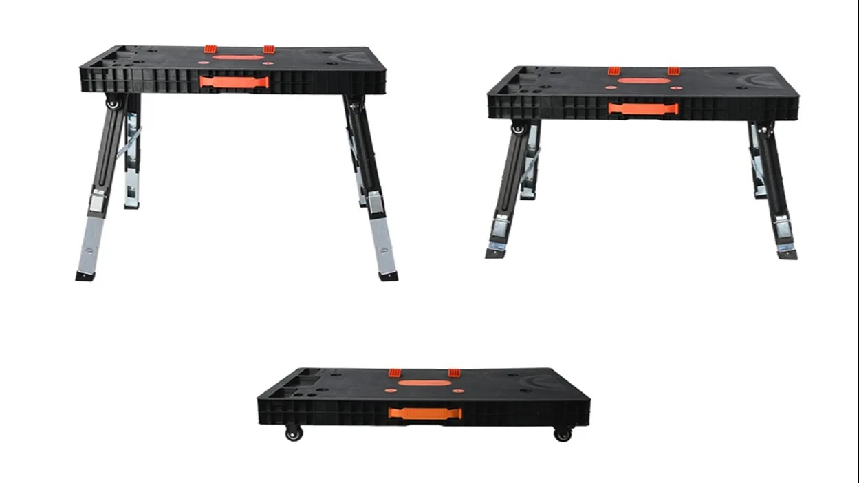 Vertak Portable Multipurpose Carpenter Foldable Work Bench Rolling ...