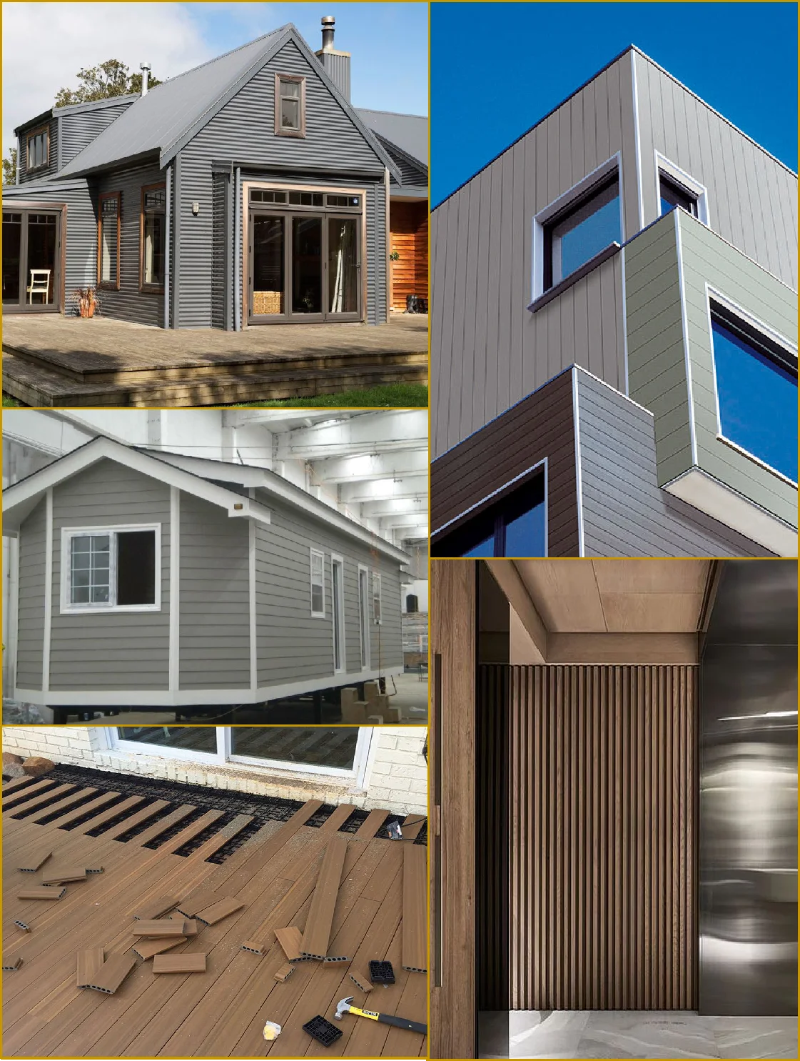 Modern Design Water Proof WPC Wall Cladding Wood Plastic Composite ...