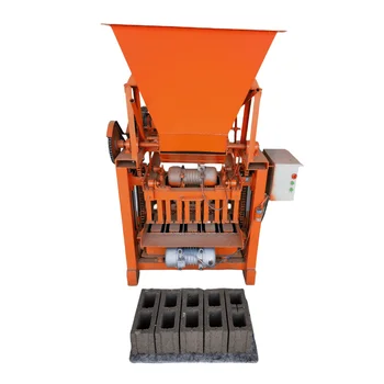 4-35 Four-column Hopper Brick Making Machine For 400-150-200mm Hollow ...