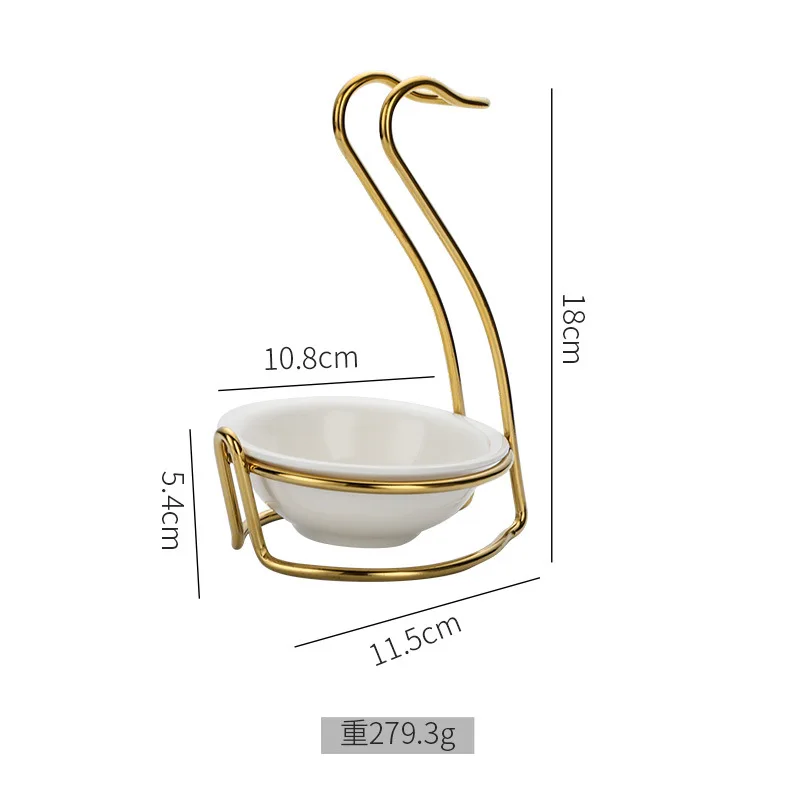 Gold Stainless Steel Table Spoon Rack - Luxury & Eco-friendly