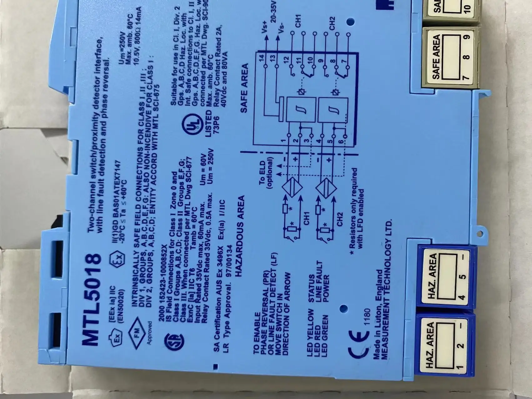 Mtl5018 Mtl Instruments Proximity Detector Interface - Buy Mtl5018 mtl proximity Detector ...