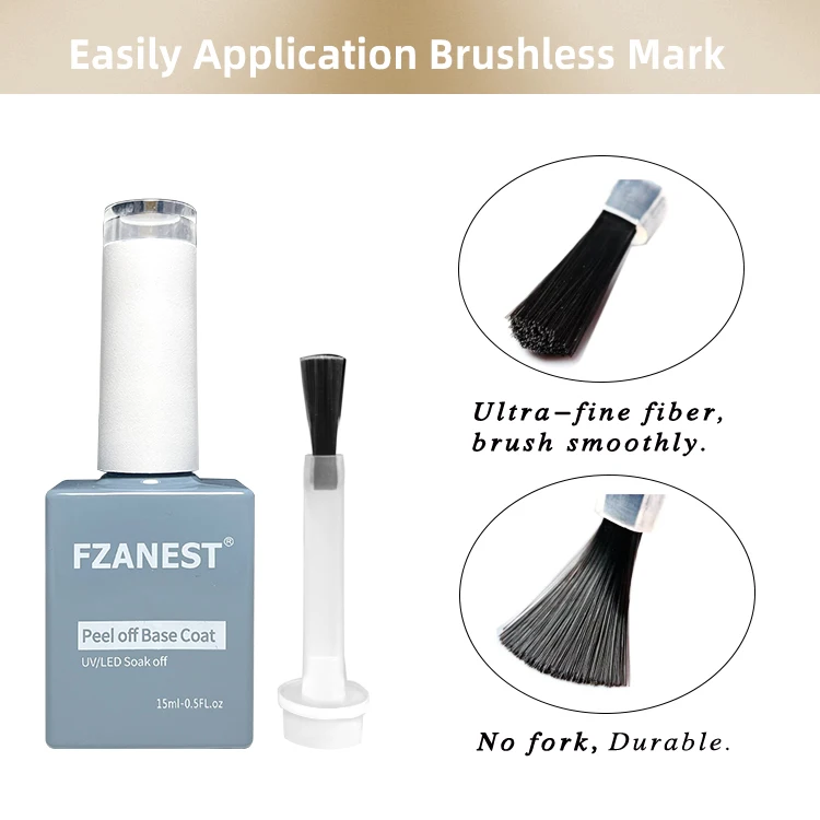 FZANEST Non Toxic Peel off Base Coat Gel Nail Polish