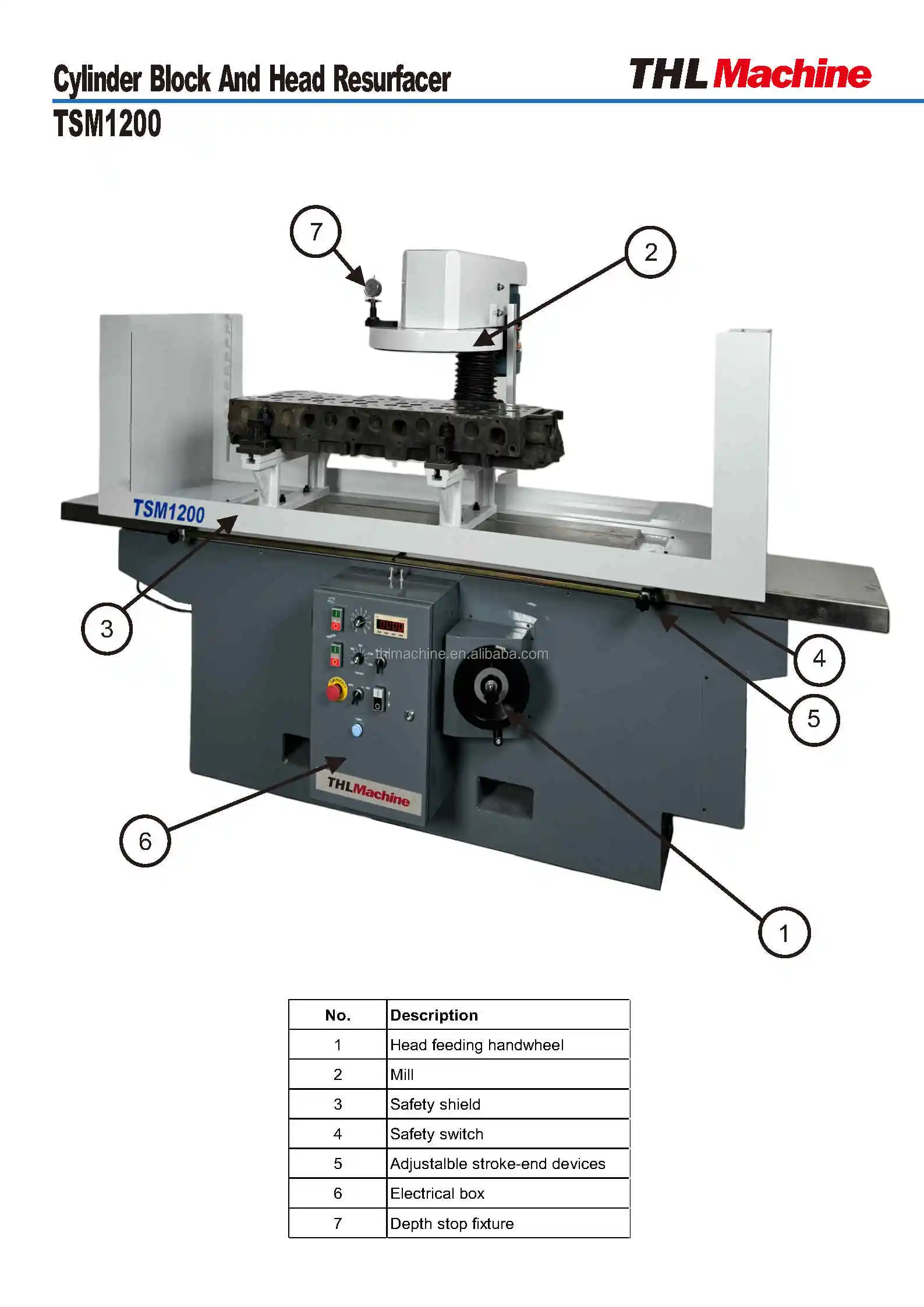 Block and Head Resurfacing Machine TSM1200 - High Productivity