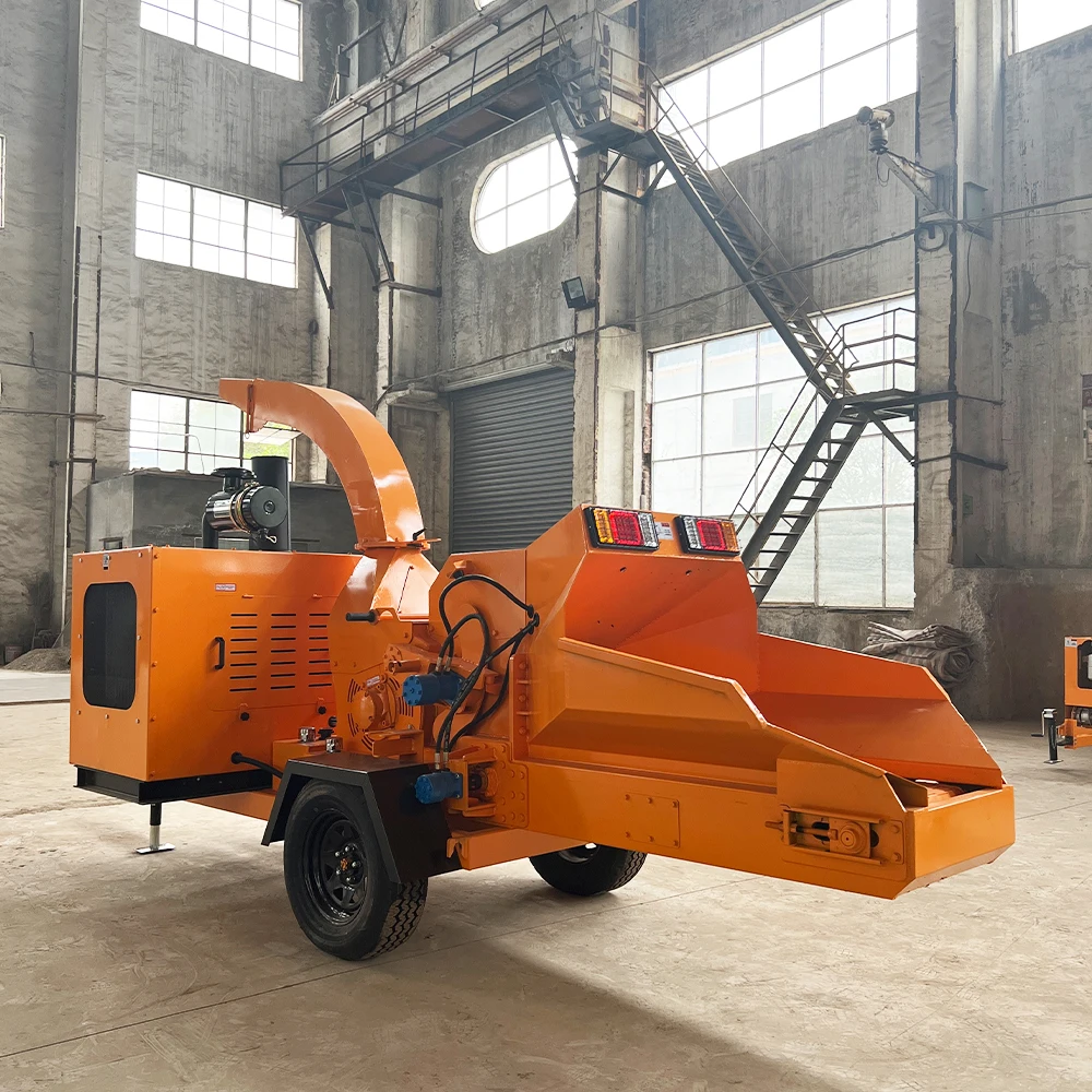Mobile Diesel Powered Auto Hydraulic Forced Feeding Forestry Log Tree ...