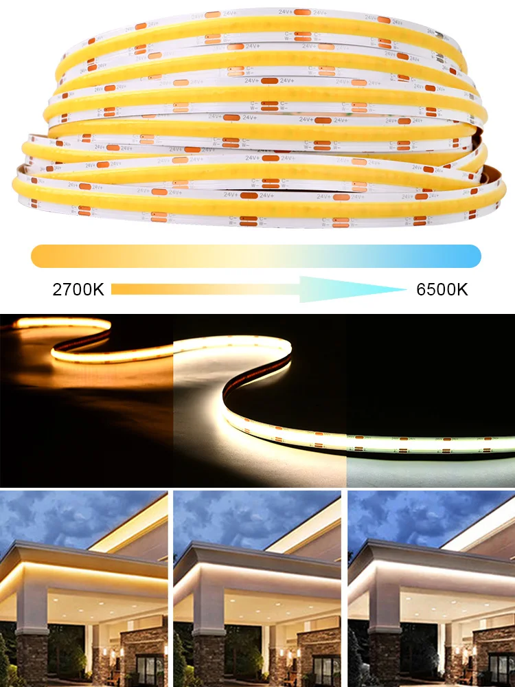 COXO CCT COB LED Strip - Flexible, Dimmable, and Efficient