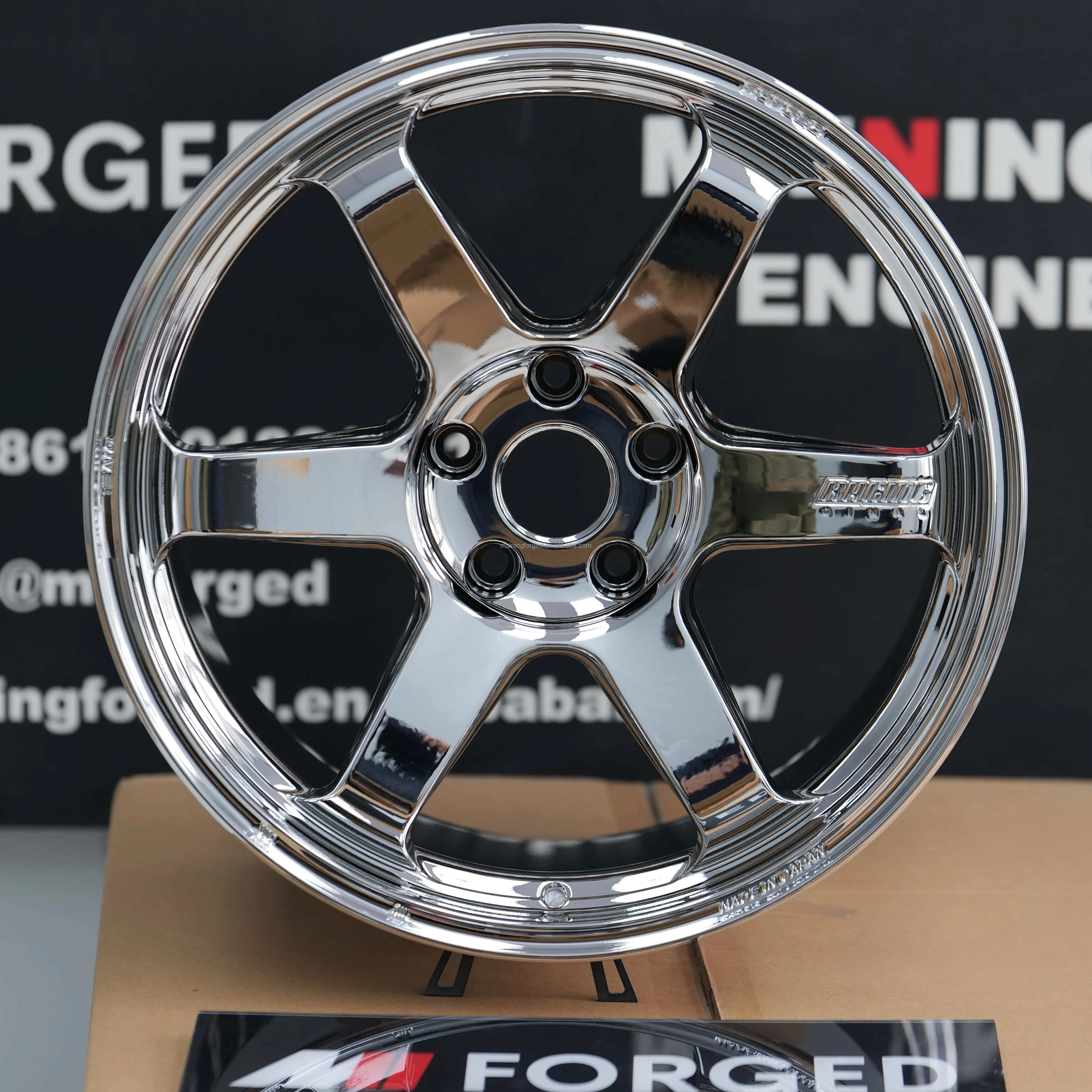 MN Forged Concave Chrome Wheels 5x120/5x114.3 - Replica Volk Racing ...