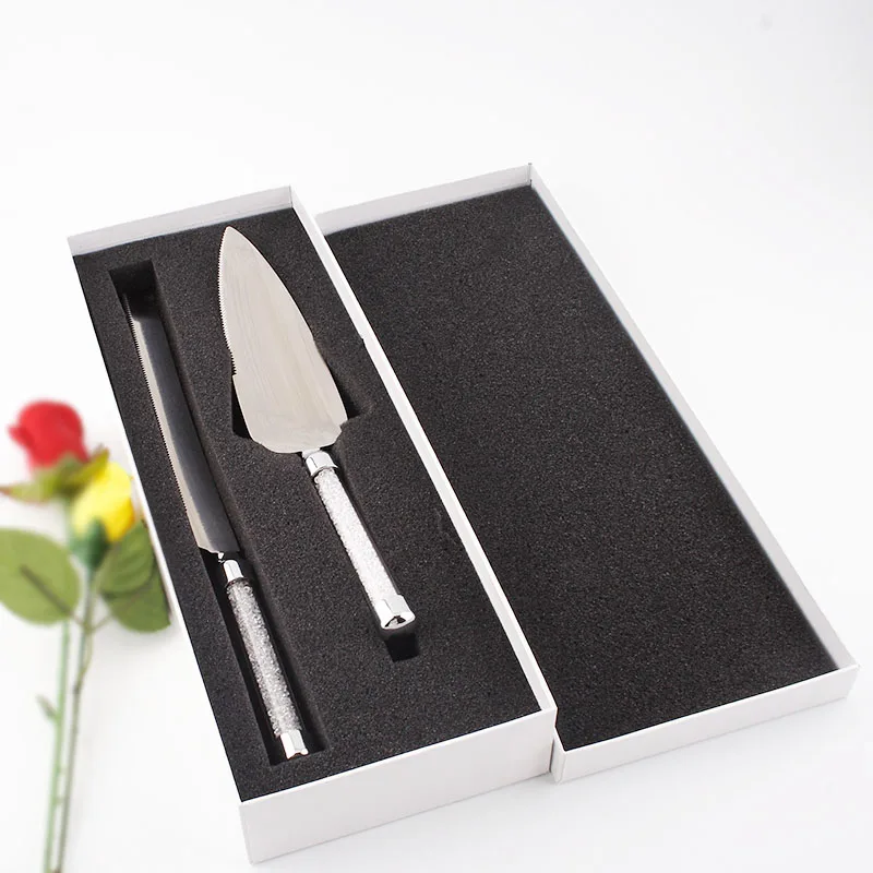 Custom Wedding Knife For The Cake Luxury Gift Box Cake Knife Stainless ...