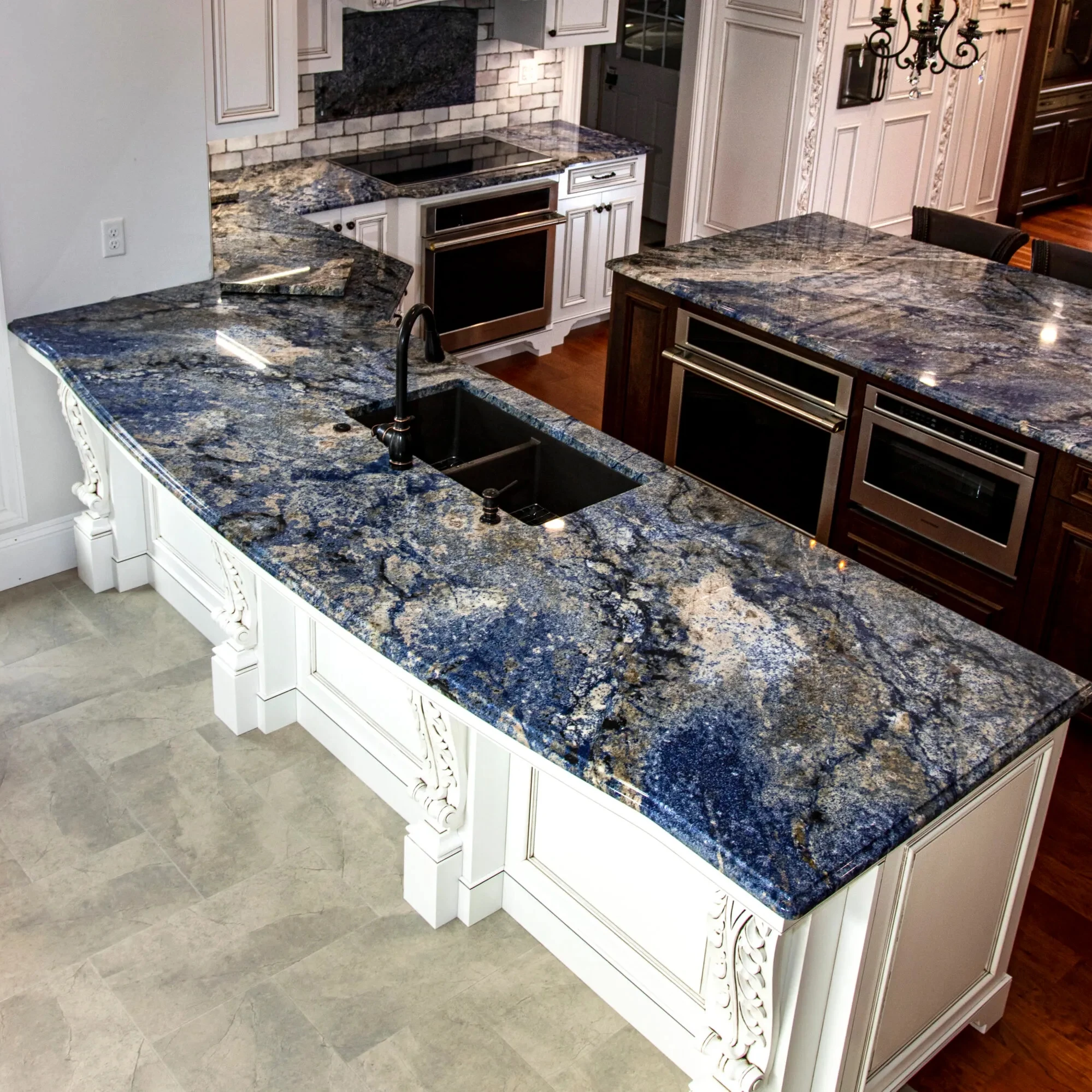 Blue Granite Slabs - Luxurious Exotic Natural Brazil Stone