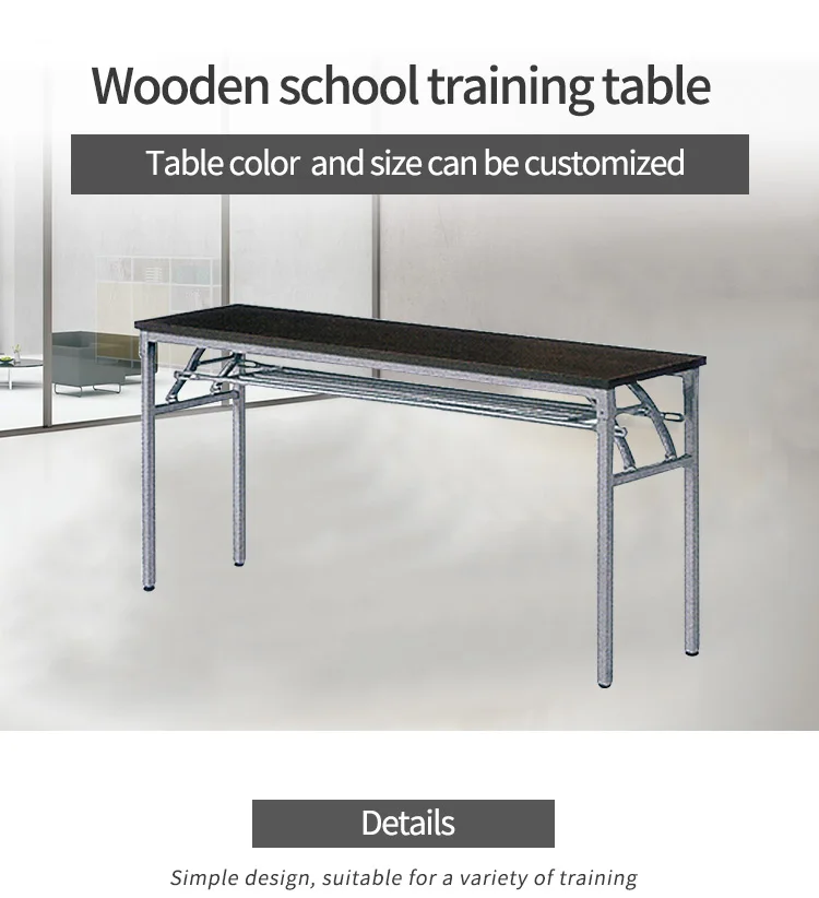 Simple Wooden Student Desk Computer Table for School Office Meeting ...
