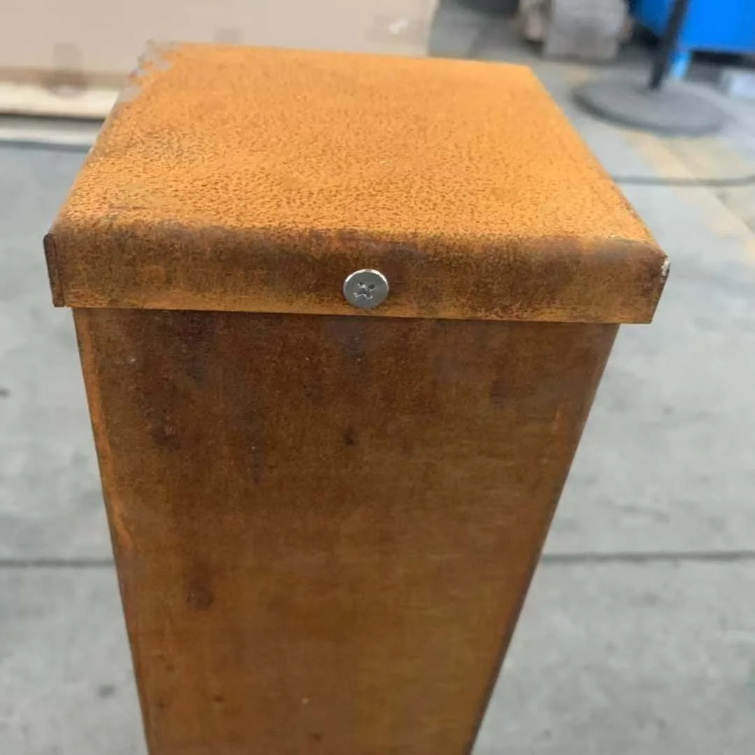 Corten Steel Bollard Light 12w 30w Bollard Light Waterproof Bollard ...