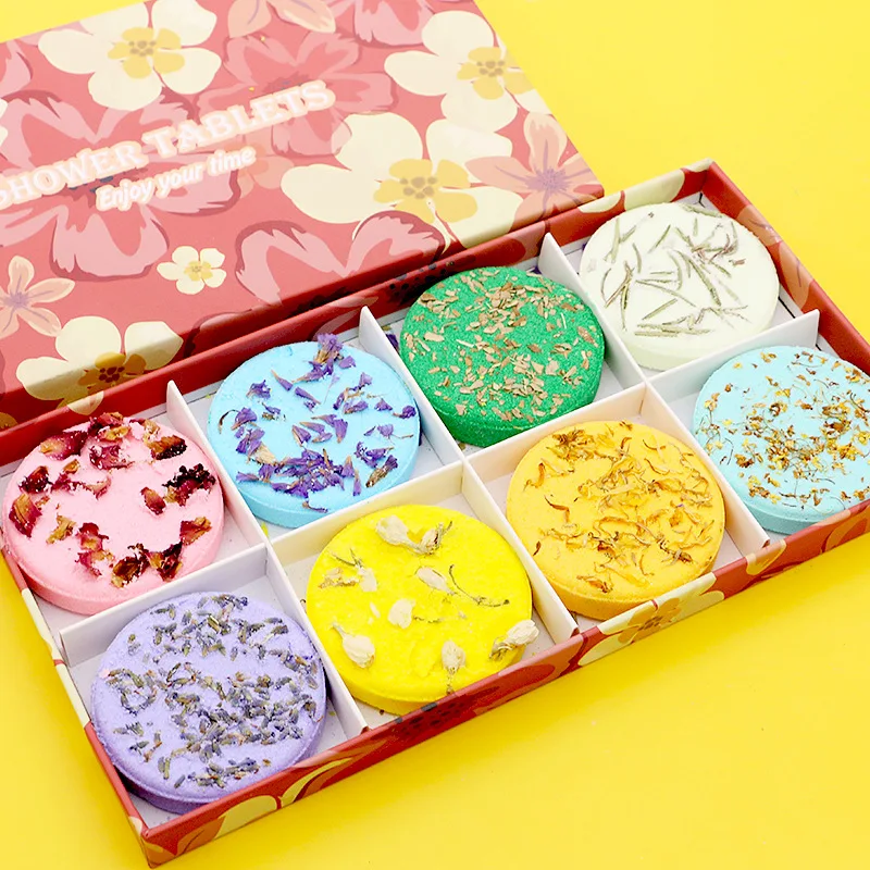 Hot Selling 8pc Gift Box Shower Fizzers Home Spa Melts Vapor Set ...