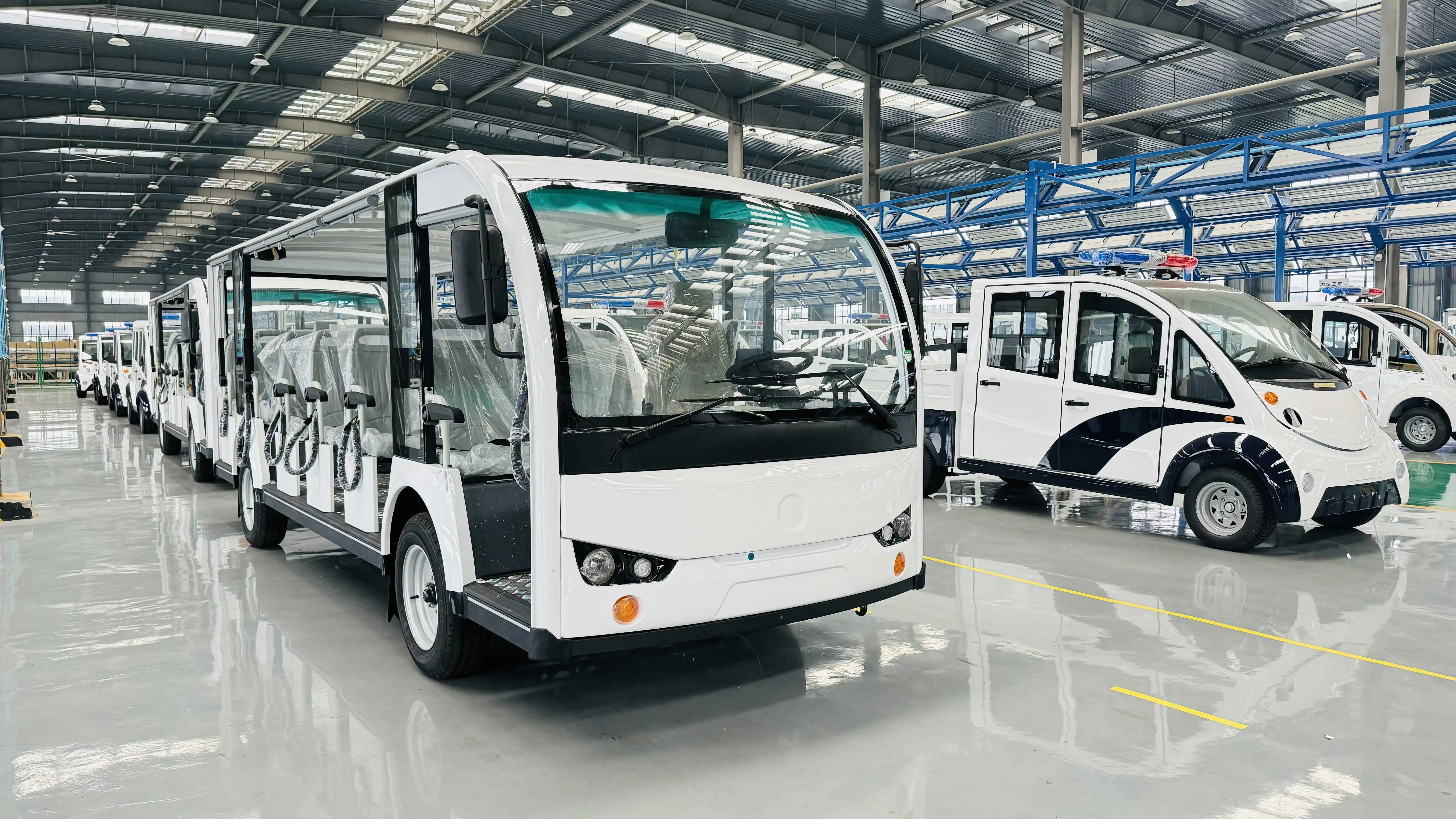DAOD 8 Seater Electric Sightseeing Shuttle Long Range Lithium Battery ...