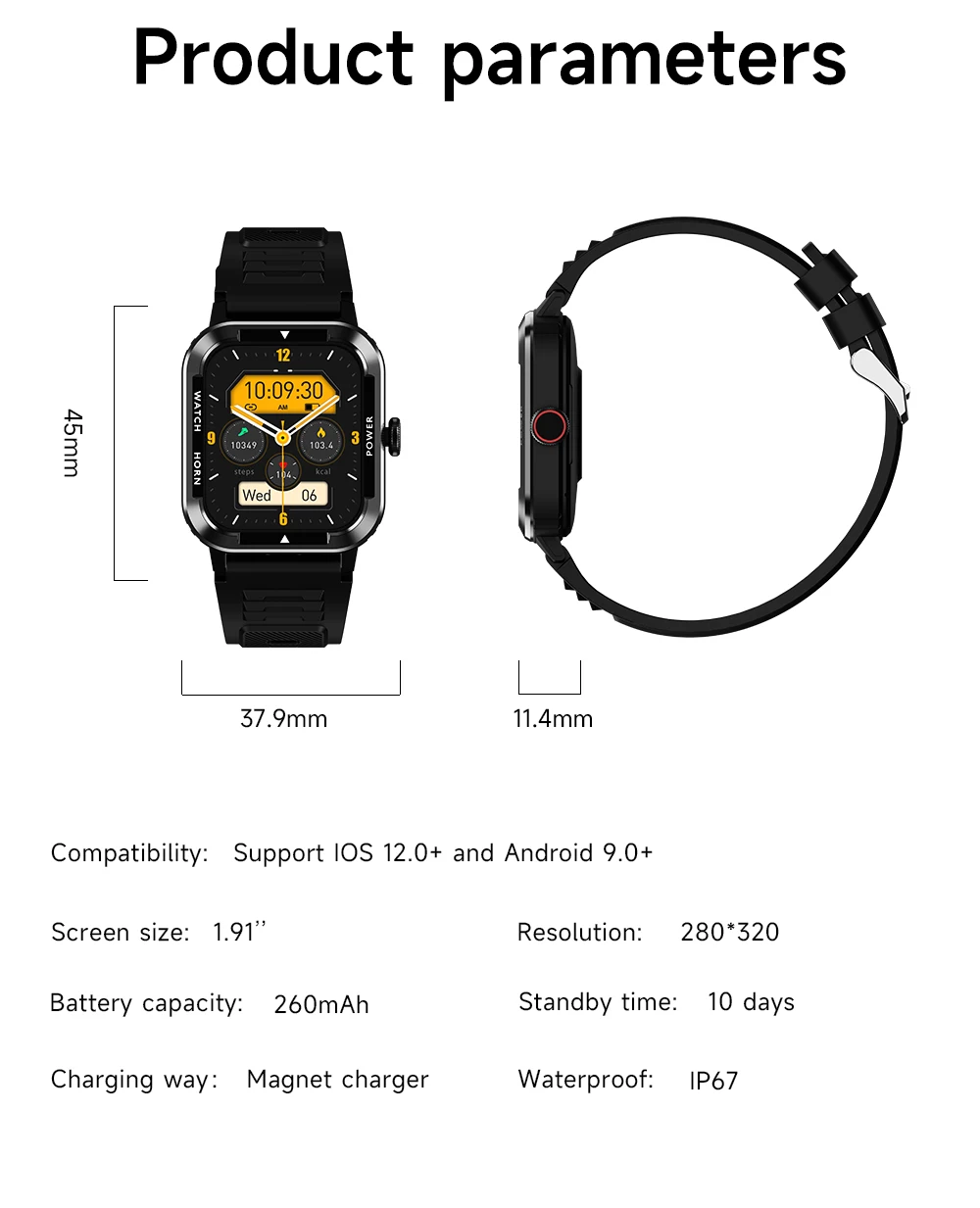 Low Price Ultra Smartwatch Wireless Charging Full Screen Reloj ...