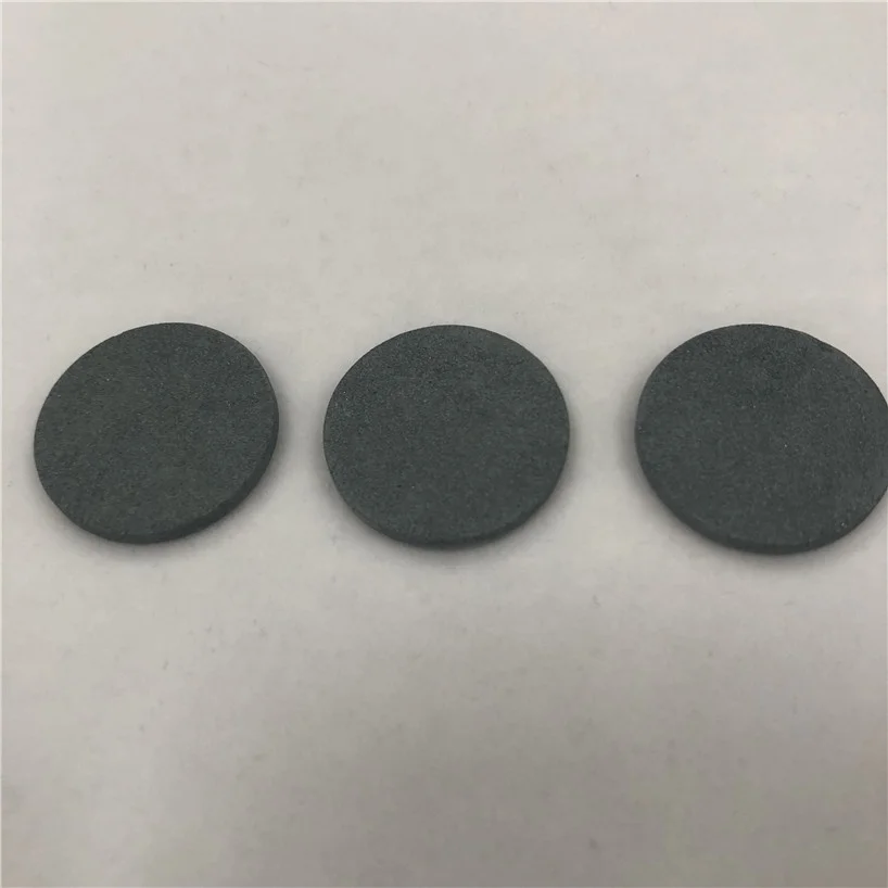 Customized Porosity Black SIC Porous Ceramic Filter Disc