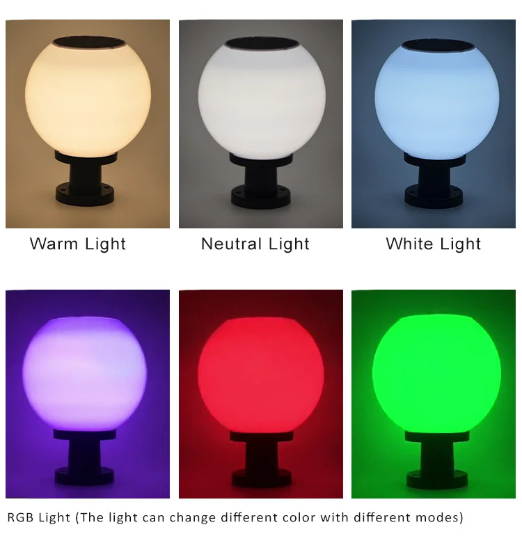 CE EMC Round Ball Globe Shaped Remote Control Rgb Outdoor Waterproof ...