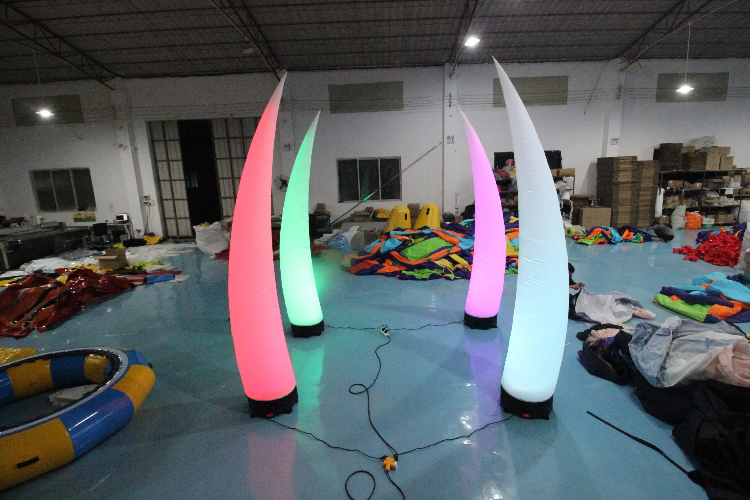Colorful Party Led Inflatable Column Lighting Pillar Inflatable Led Air ...