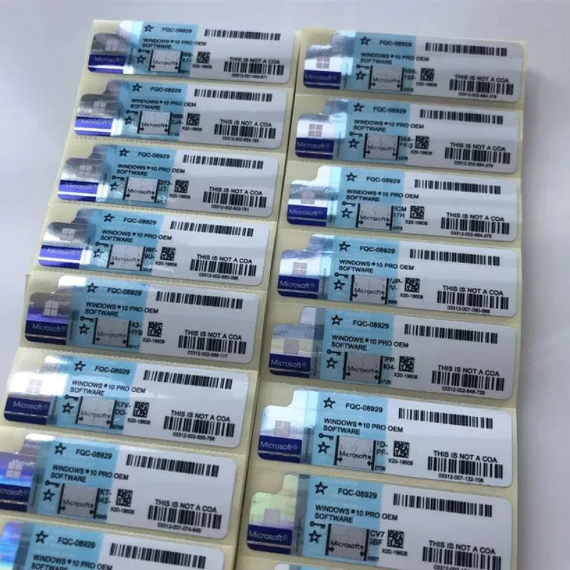 Genuine Win 11 Pro Oem Sticker 100% Online Activation Win 11 Pro Oem ...