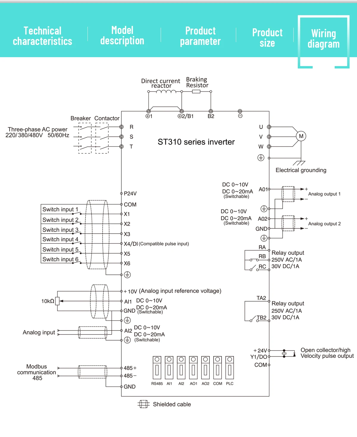 220v 3.7kw 5hp Vfd Frequency Inverter Variable Speed Driver Vsd Ac ...