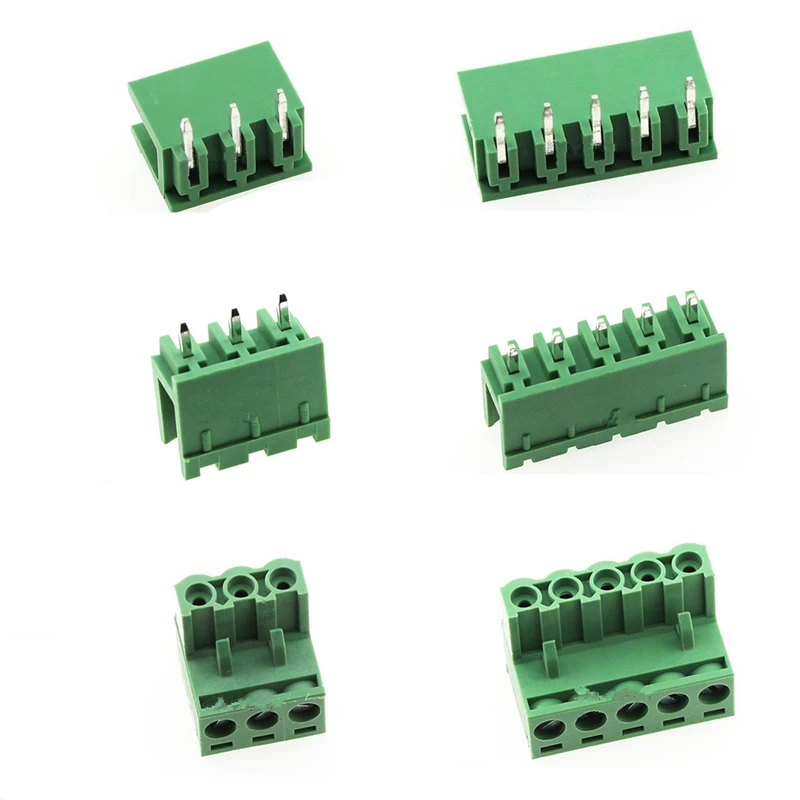 300v 10a 2edg 5.08mm Pcb Screw Terminal Block Connector 2edg5.08 Plug-in Type Straight Pin Pcb ...