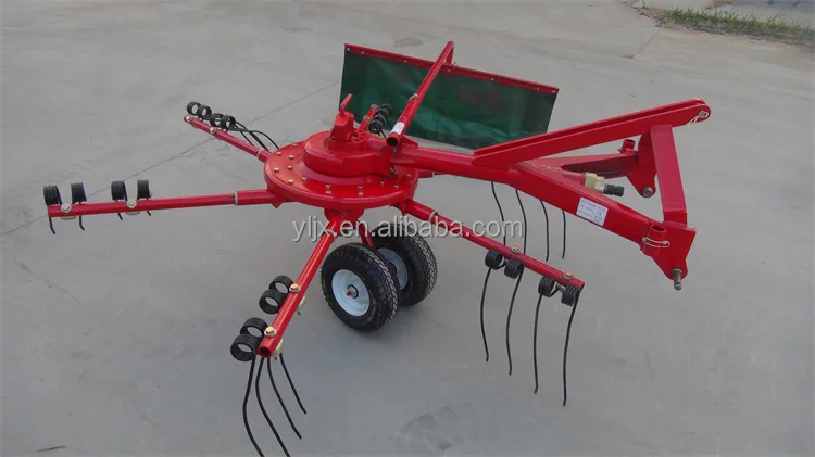 Mini Tractor PTO Rotary 5m Hay Rake Tedder With Factory Price for Sale ...
