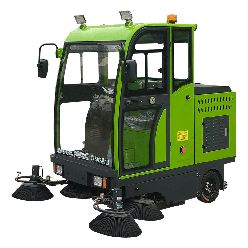 1900a Electric Ride-on Floor Sweeper Cleaning Machine New Automatic ...