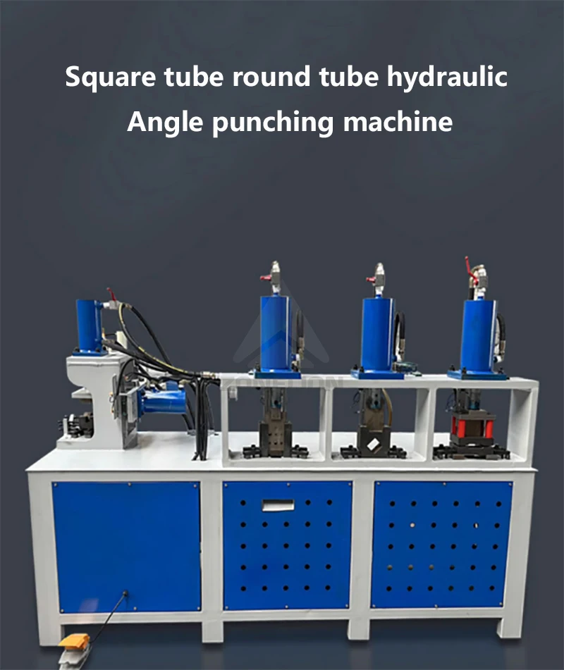Single Hydraulic Pipe Punching Hole Tube End Cutting Notch Forming ...