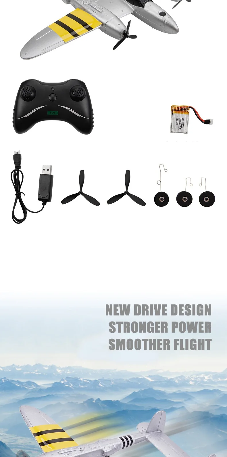 Flytec Rc 2.4g Epp Rc Glider Rtf Flight Model Toys For Kids Outdoor ...