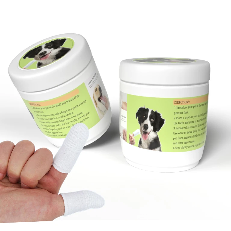 Customized Cleaning Deodorizing Grooming Soft Pet Grooming Finger Ear ...