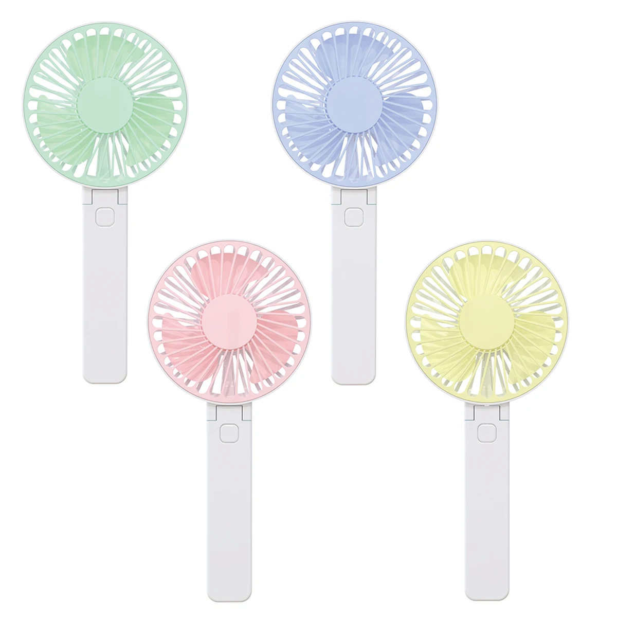Portable Rechargeable Handheld Mini USB Fan with Phone Holder
