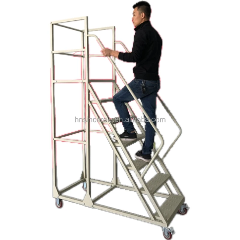 Mobile Climbing Ladder Industrial Climbing Ladder Step Platform ...