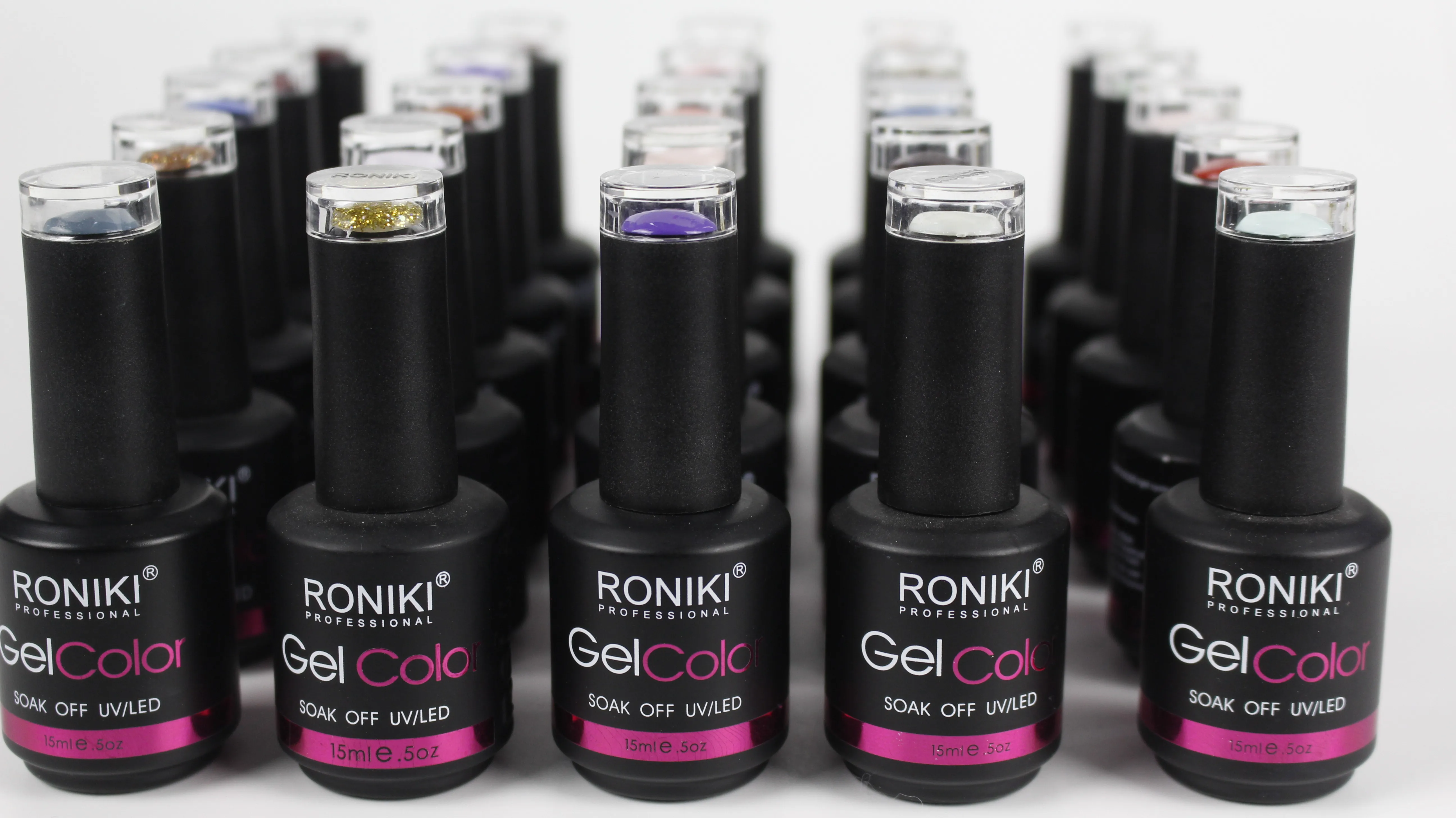 Roniki Custom Brand Led Polish Salon Colorful Polish Gel 3 Step Gel ...