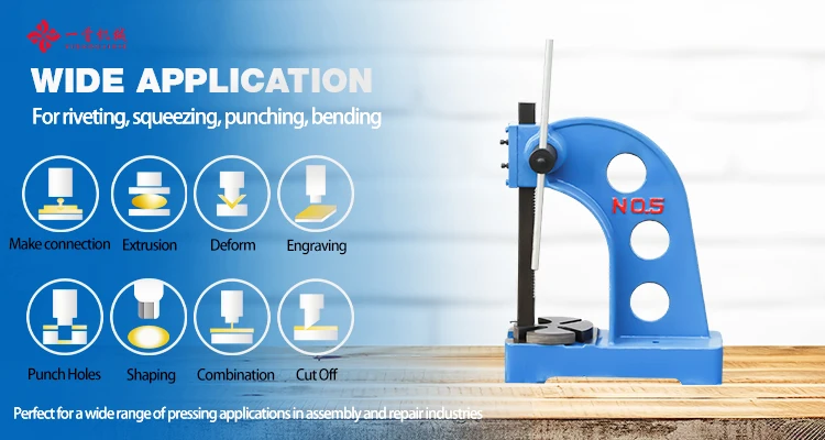5 Ton Heavy Duty Manual Hand Arbor Press - Easy to Operate
