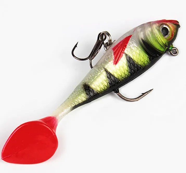 Poddy Mullet Soft Plastic Vibe Flathead Fishing Lure Paddle Tail Redfin ...
