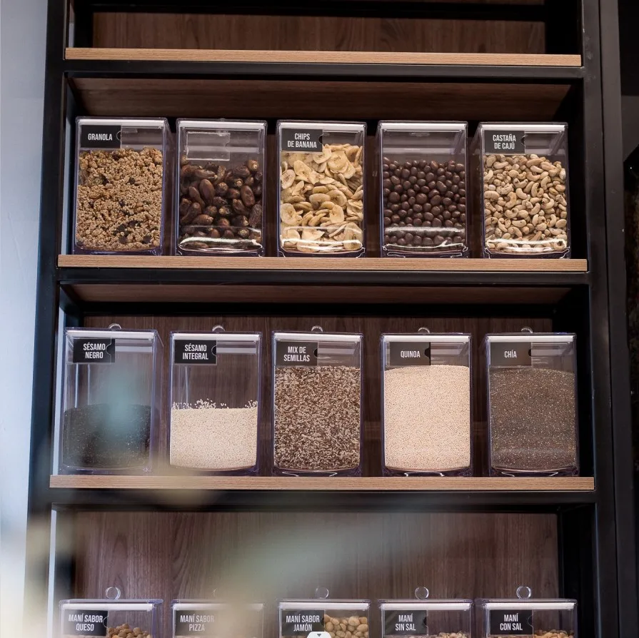 Ecobox Plastic Airtight Candy Storage Bins Boxes Candy Scoop Bins For ...