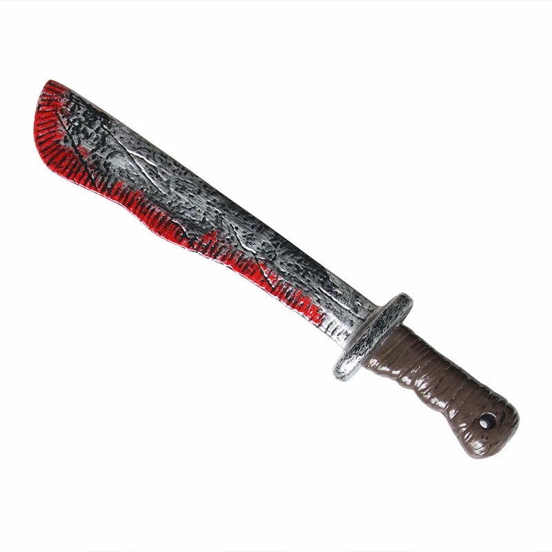 Halloween Red Bloody Sharp Knife Ghost Festival Plastic Toy Simulation ...
