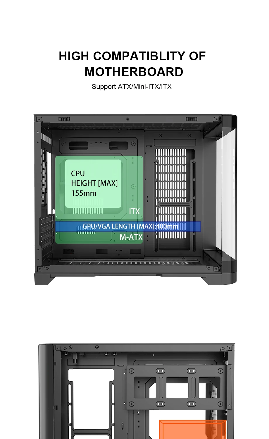 Shop Our Factory Price New Trend PC Case with Curved Glass