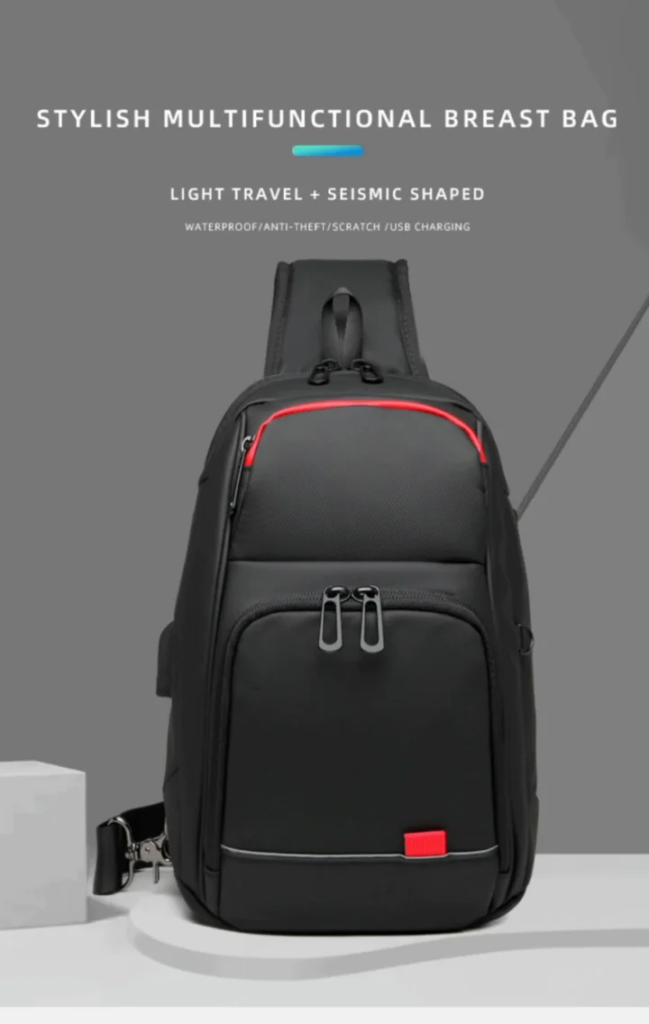 Multi-layer Large Capacity Single Shoulder Bag Custom Logo Polyester ...