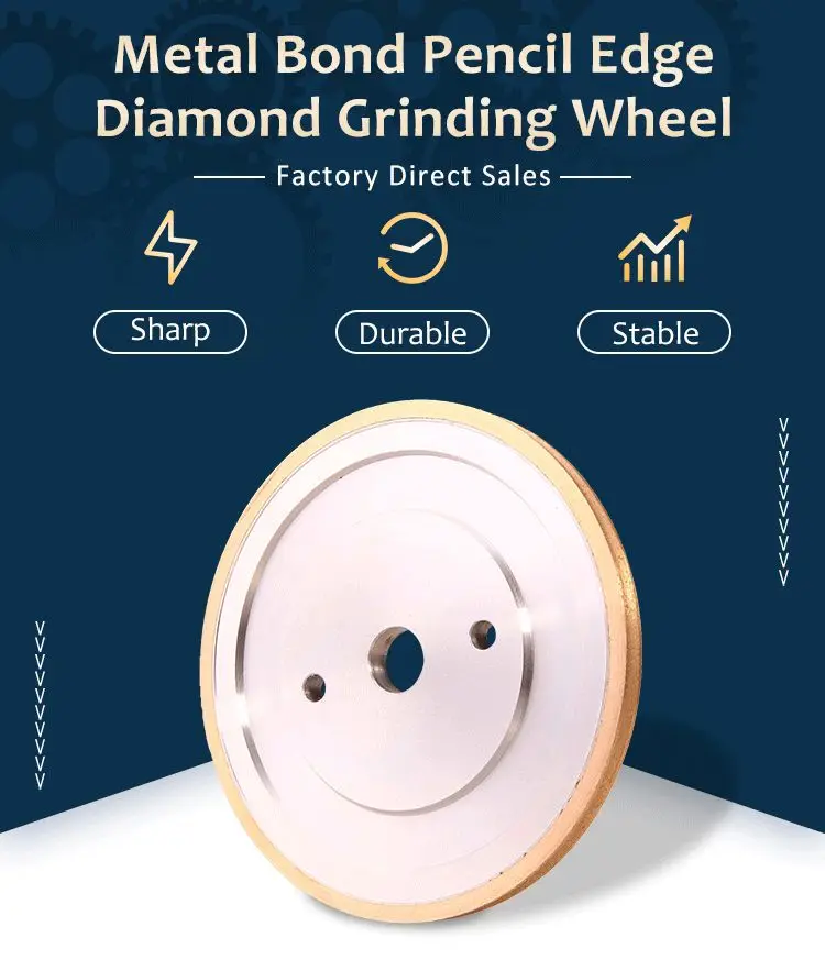 High Quality Pencil Edge Glass Diamond Grinding Wheel PE Edge Grinding ...