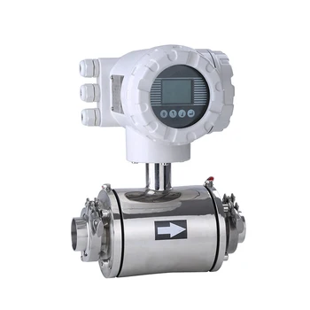Dn15-dn1000 4-20ma Rs485 Hart Magnetic Flow Meter Industrial Chemical Wastewater Digital Water ...