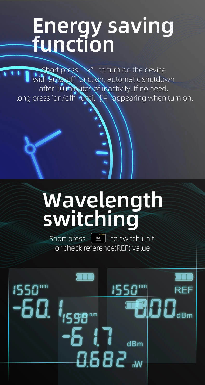 Opm Fiber Power Meter Opm Vfl Rj45 Led Light Rechargeable Multi ...