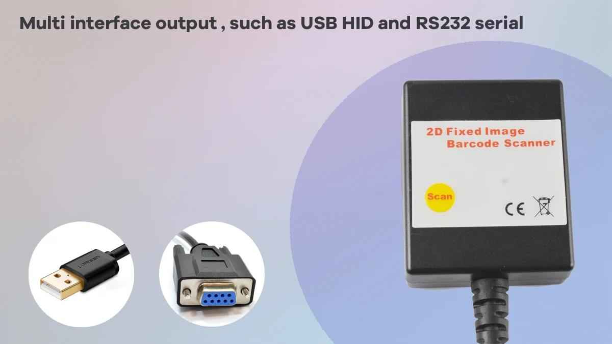 Embedded Qr Code Barcode Scanners 1d 2d Barcode Scanner Module Fixed Mount Barcode Scanner 