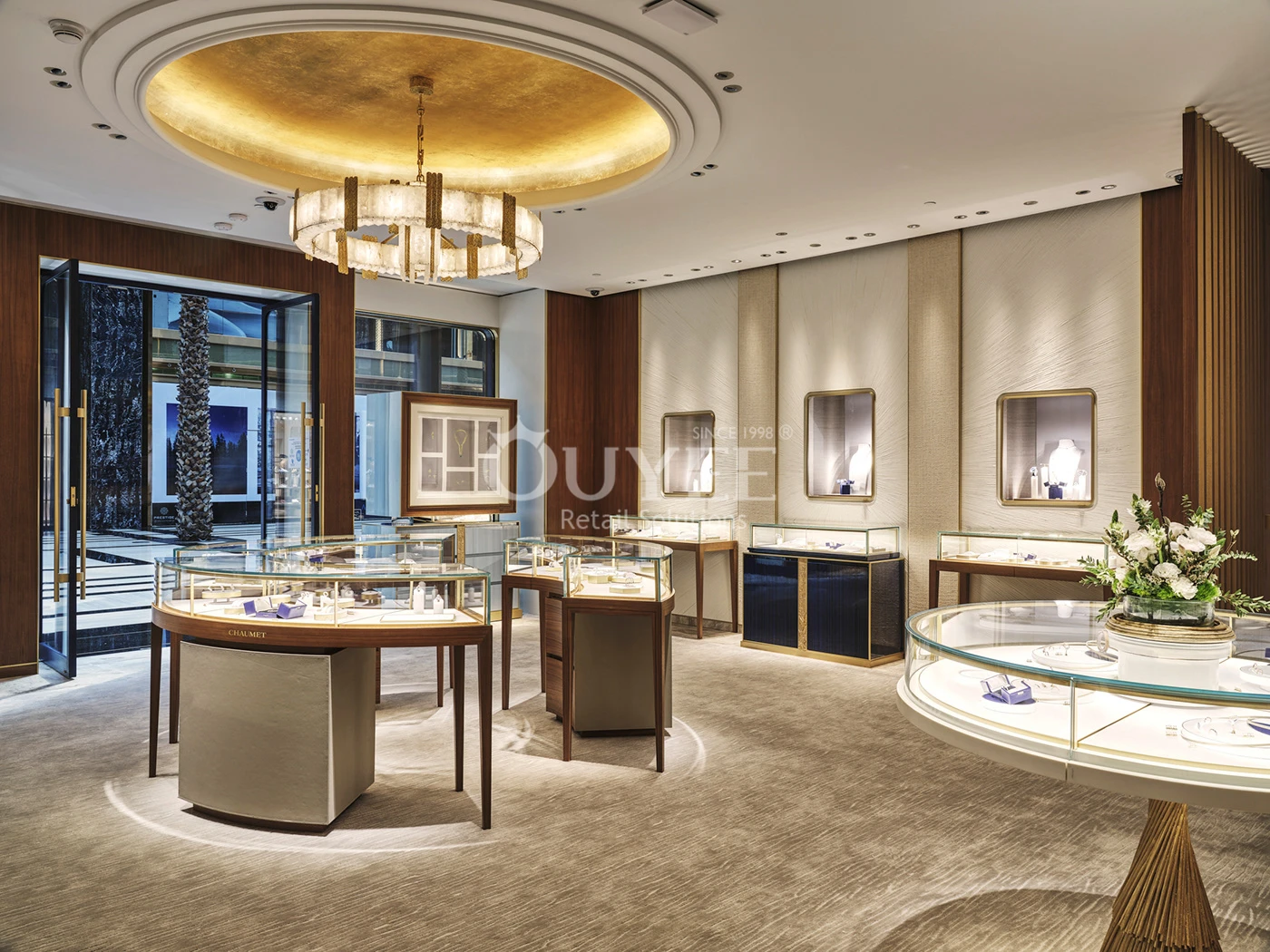 Ouyee Custom Gold Shop Interior Design - Jewelry Showcase