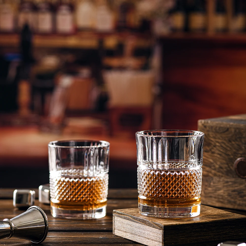 Wholesale Heavy Base Old Fashioned Rocks Glasses Dof Whiskey Glass - NOVARE