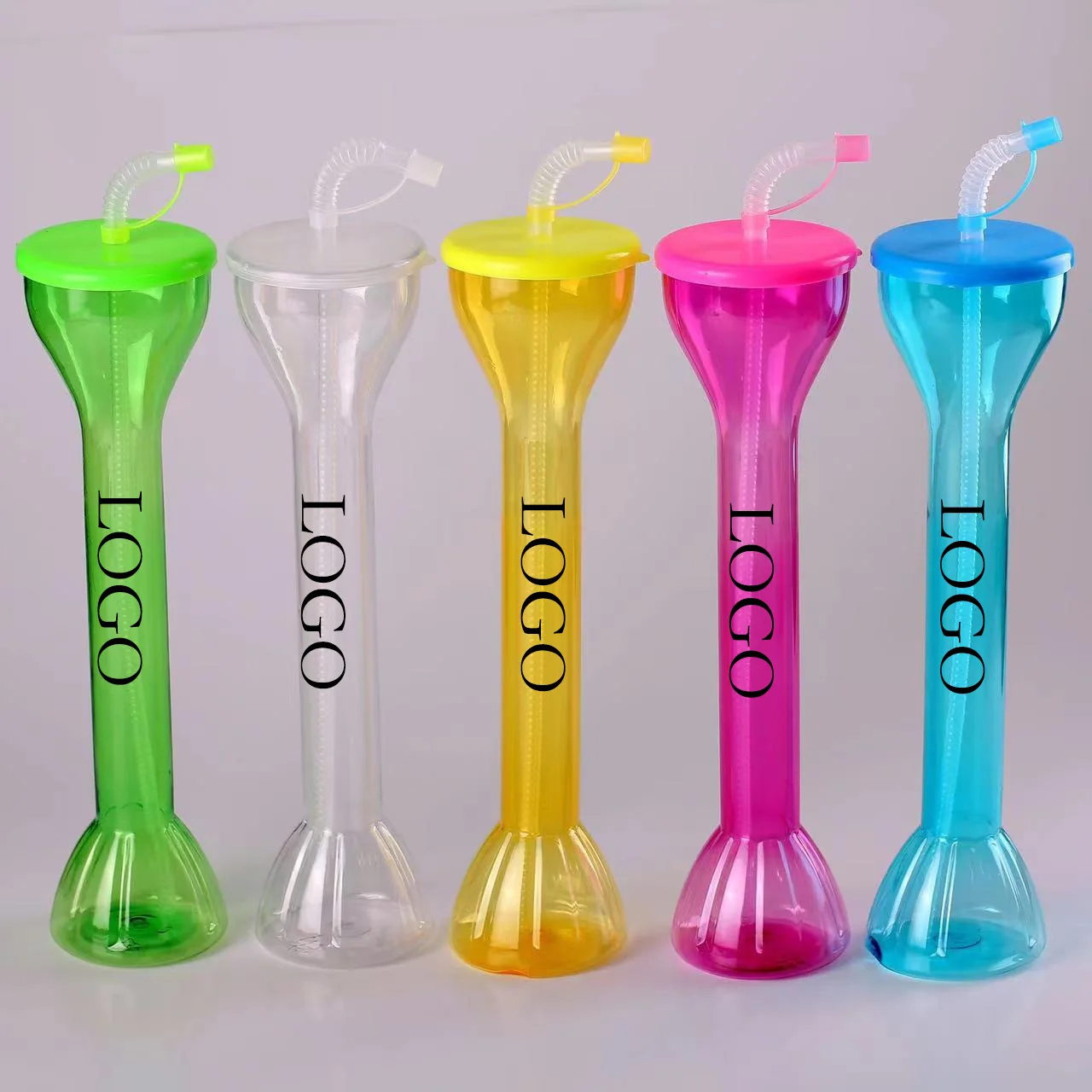 Luminous Plastic Cup Juice Drink Milk Tea Coffee Cold Drink Straw ...