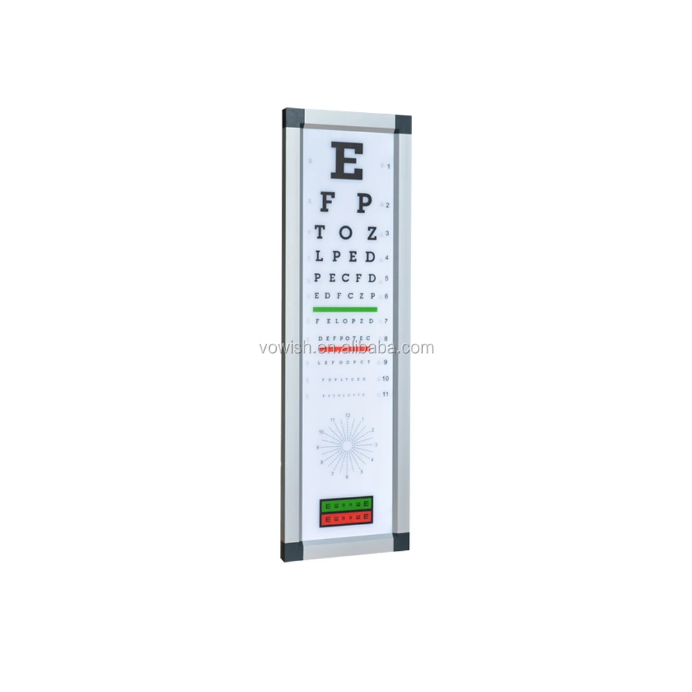 VC-011 snellen chart with led light optical visual acuity chart ...