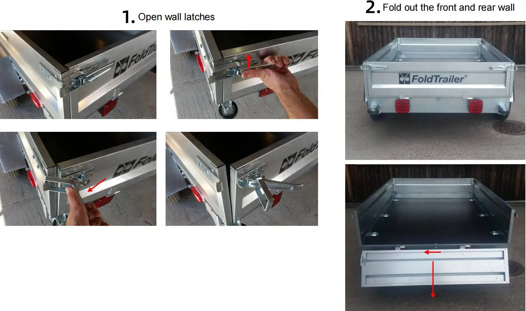 Heavy Duty Galvaniszed 6x4 Folding Trailer Box Trailer For Car Farm ...